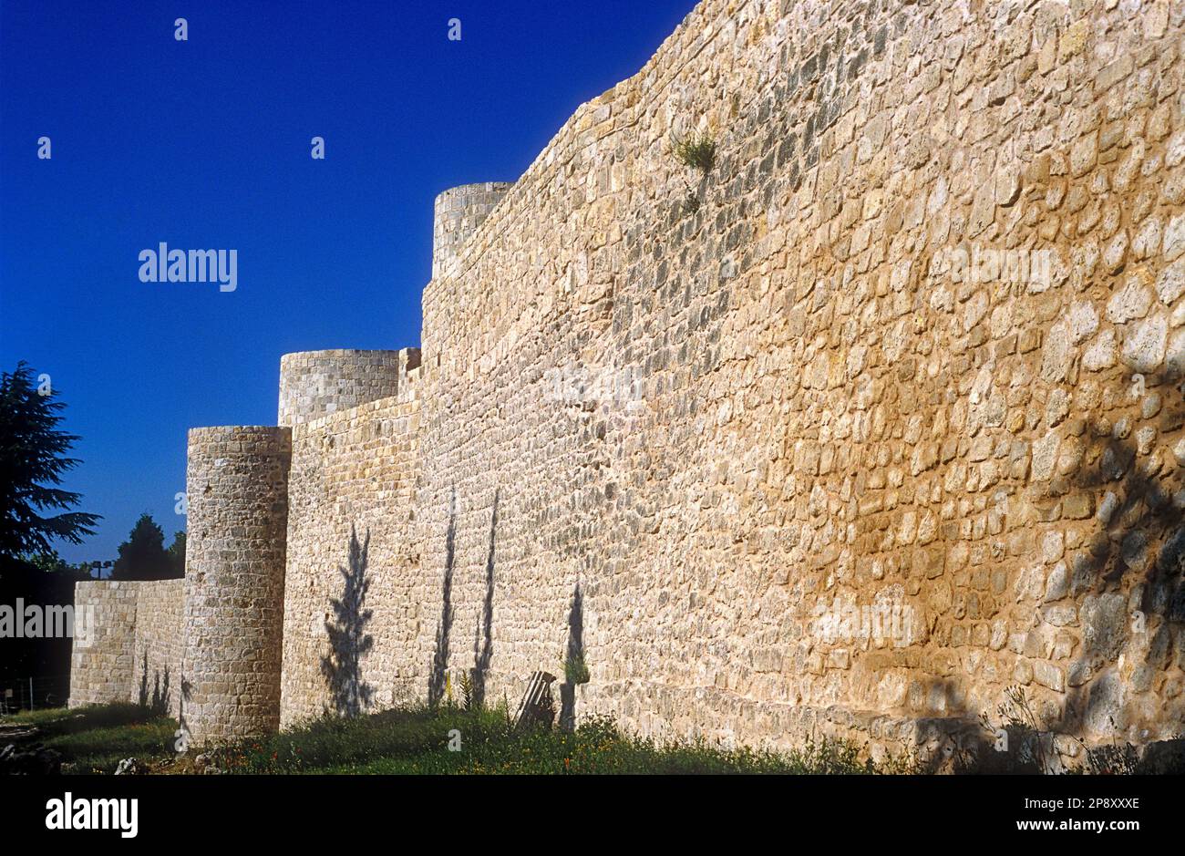 Ruins of the former castle of Burgos.Burgos. Spain. Camino de Santiago ...