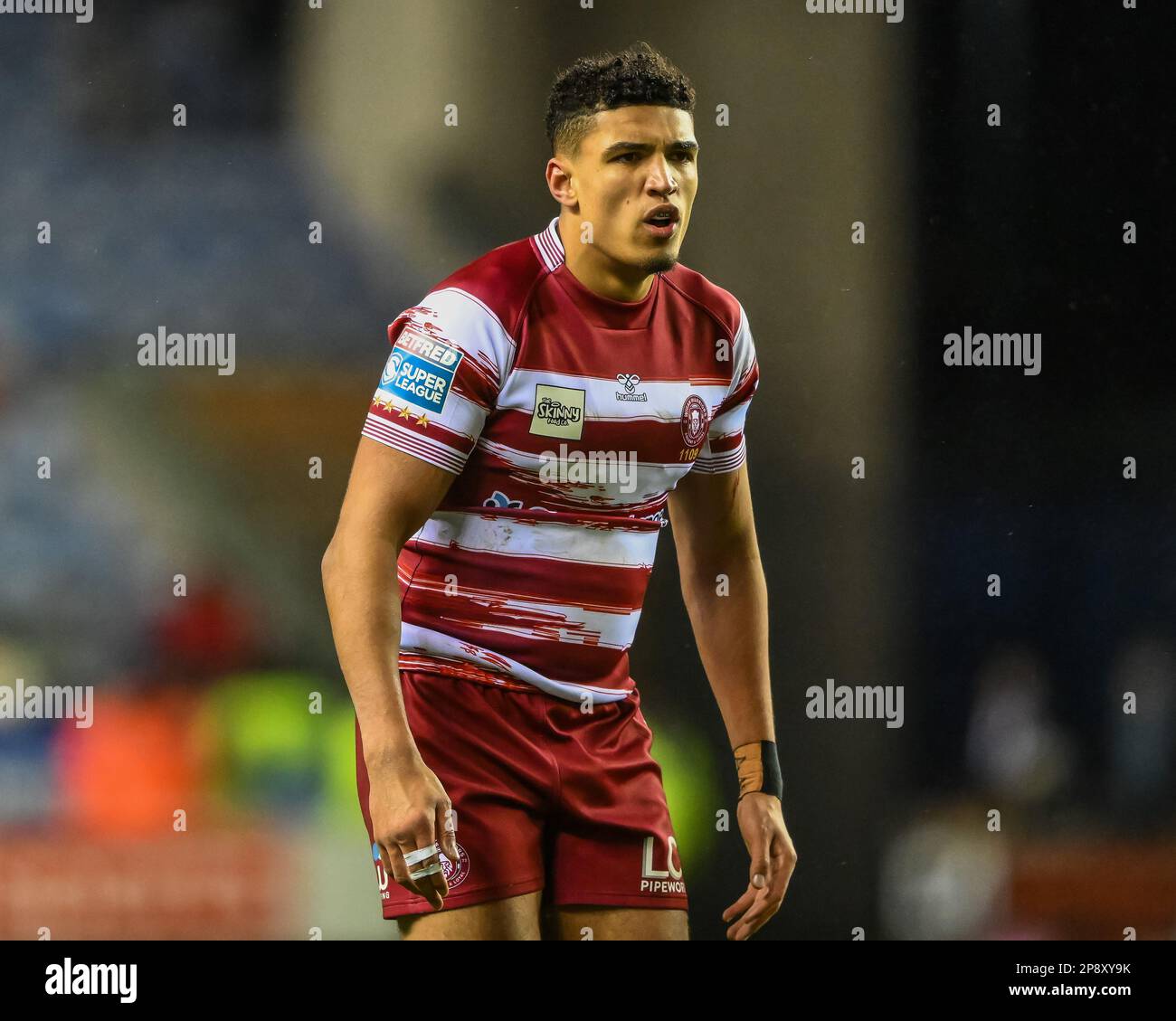 Kai Pearce-Paul #17 of Wigan Warriors during the Betfred Super League ...