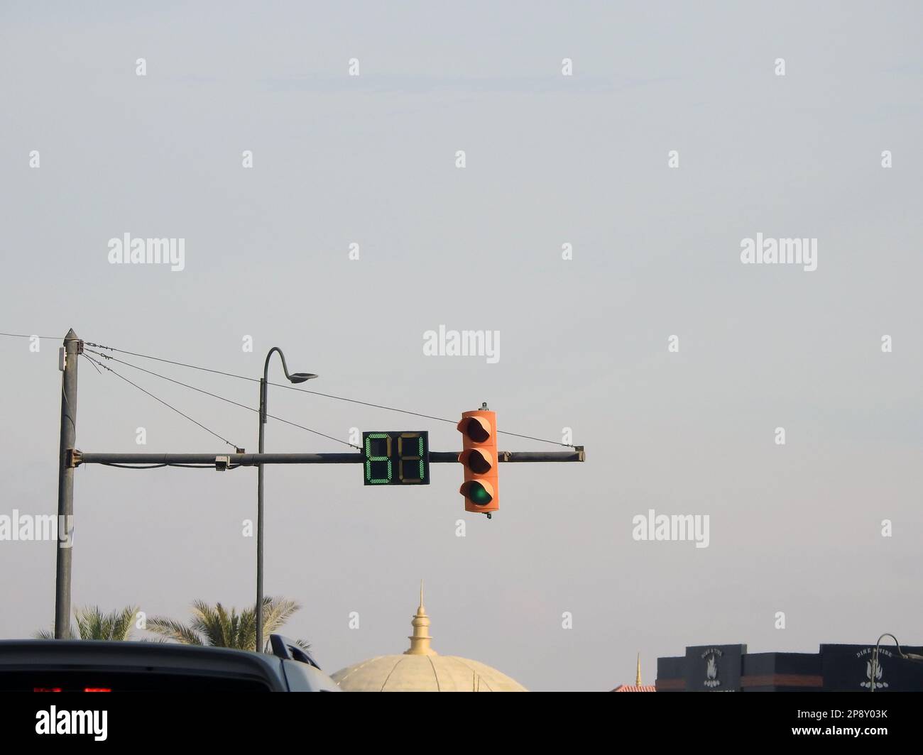 Cairo, Egypt, March 8 2023: Traffic signals in Egyptian streets ...