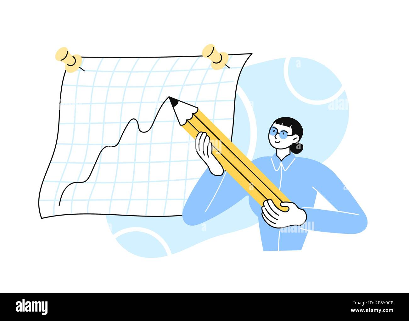 Draws graph paper Stock Vector Images - Alamy