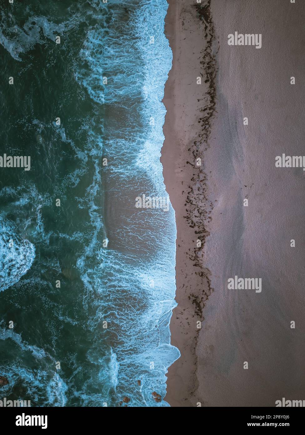 A Bird's Eye View: Captivating Ocean and Beach Scenery Stock Photo - Alamy