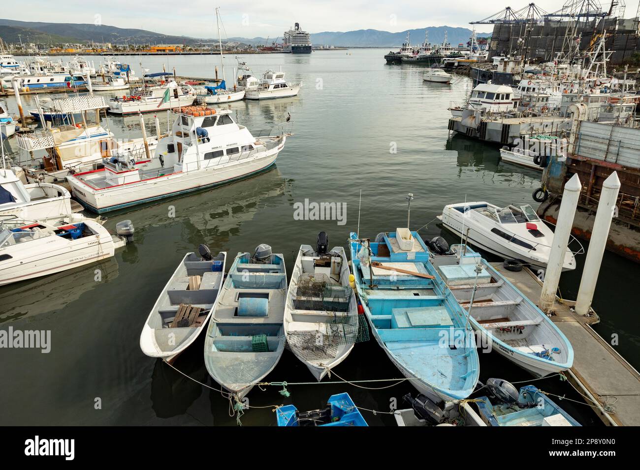 Boats in marina at Ensenada, Baja California, Mexico Stock Photo - Alamy