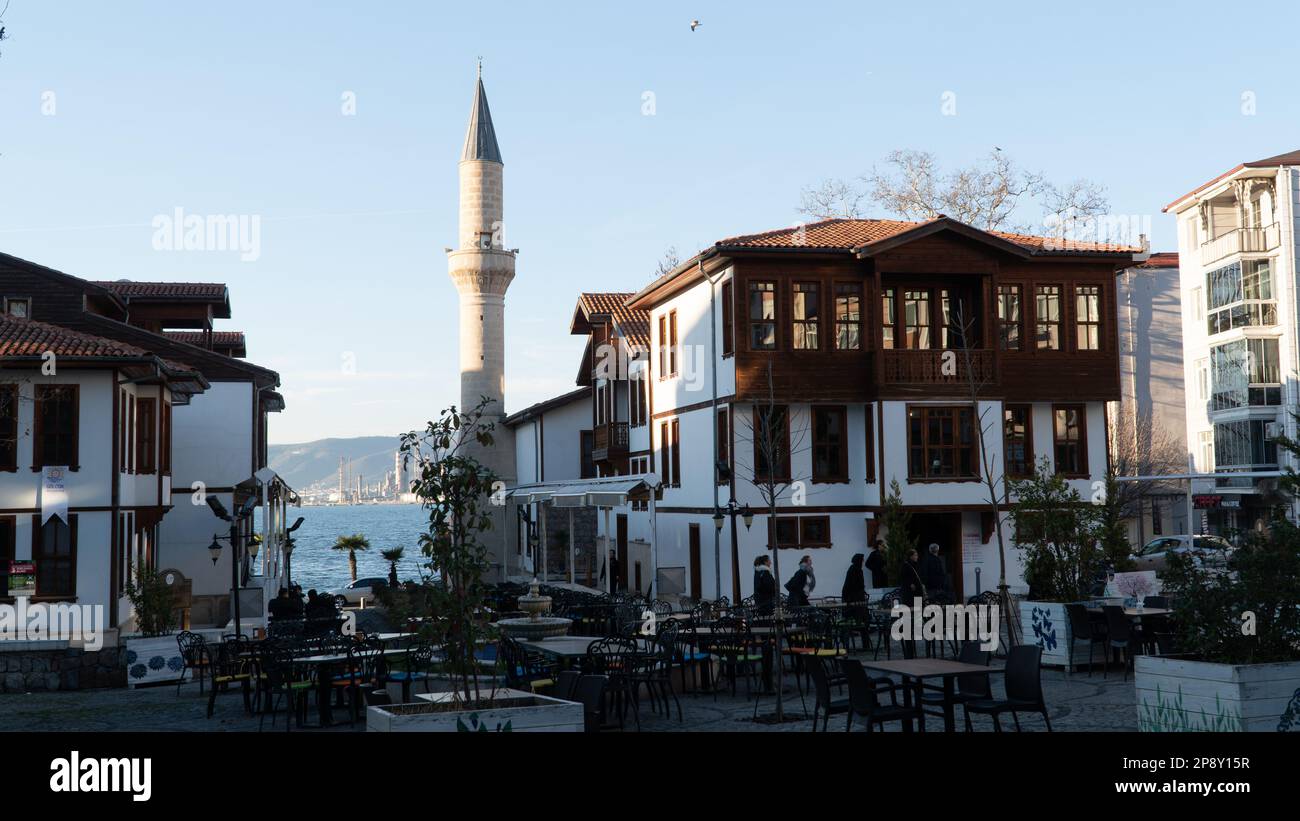 Traditional Turkish House. Traditional Ottoman house and mosque. Yali ...