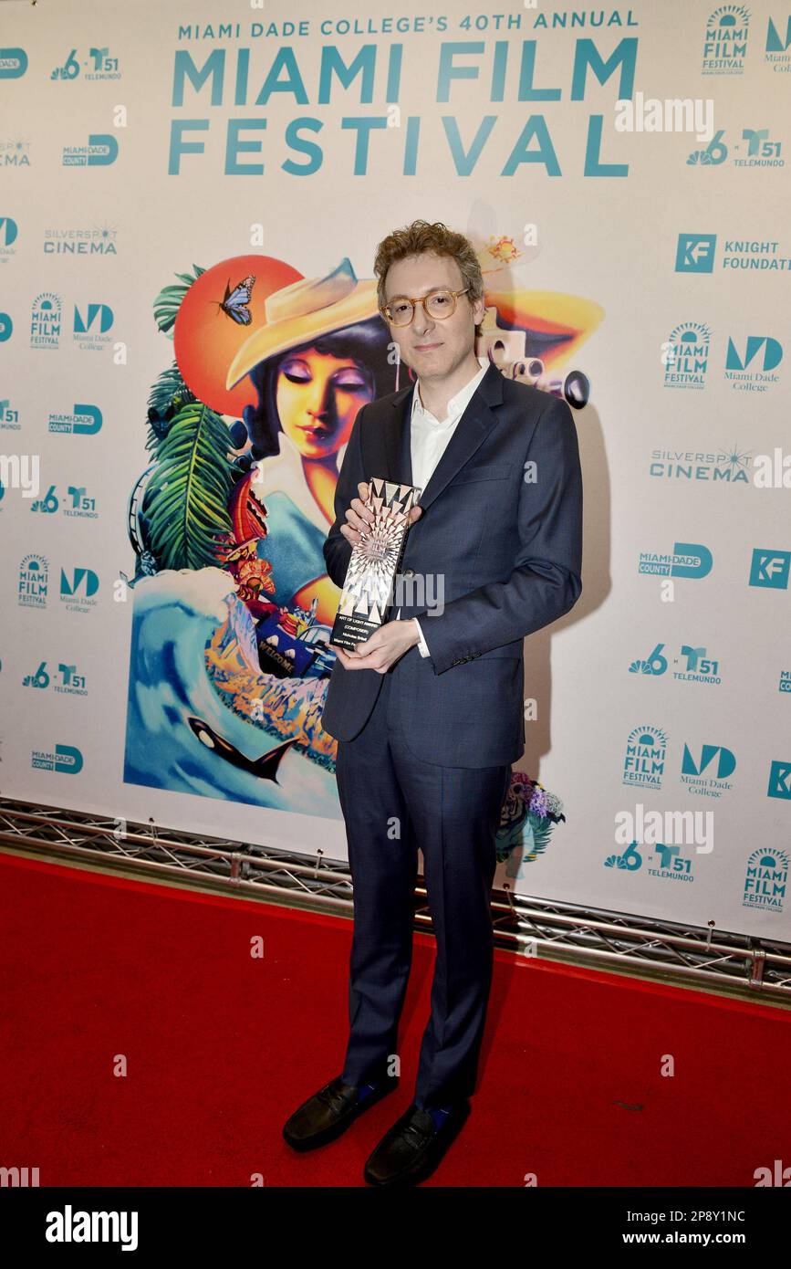 Miami, Florida, USA. 08th Mar, 2023. Composer Nicholas Britell attends ...
