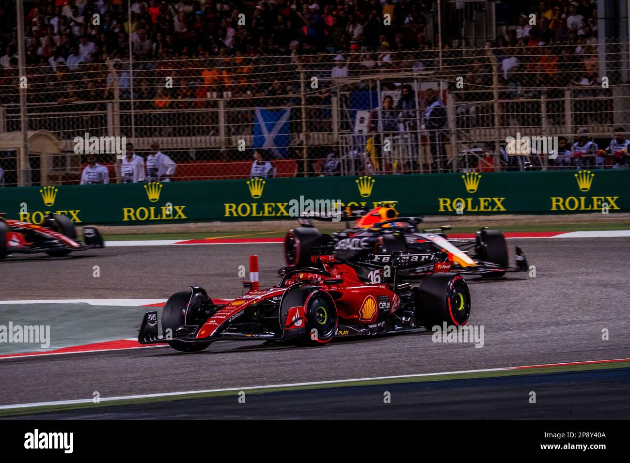 MANAMA, BAHRAIN, Sakhir circuit, 5. March 2023: #16, Charles LECLERC, MCO, Team Scuderia Ferrari ...