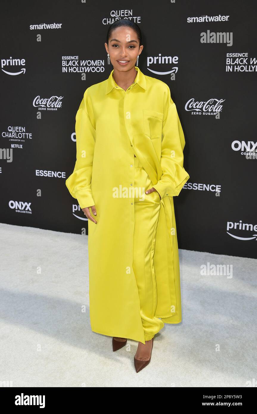 Yara Shahidi arrives at the Essence 16th annual Black Women in Hollywood Awards on Thursday ...