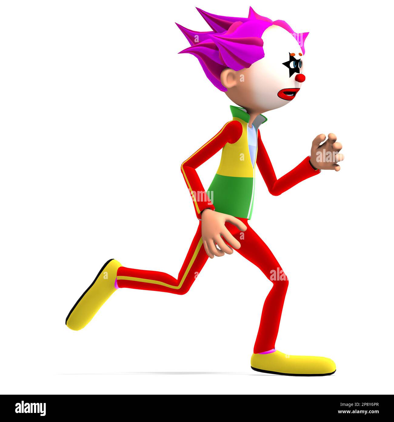 Funny Running Away Cartoon