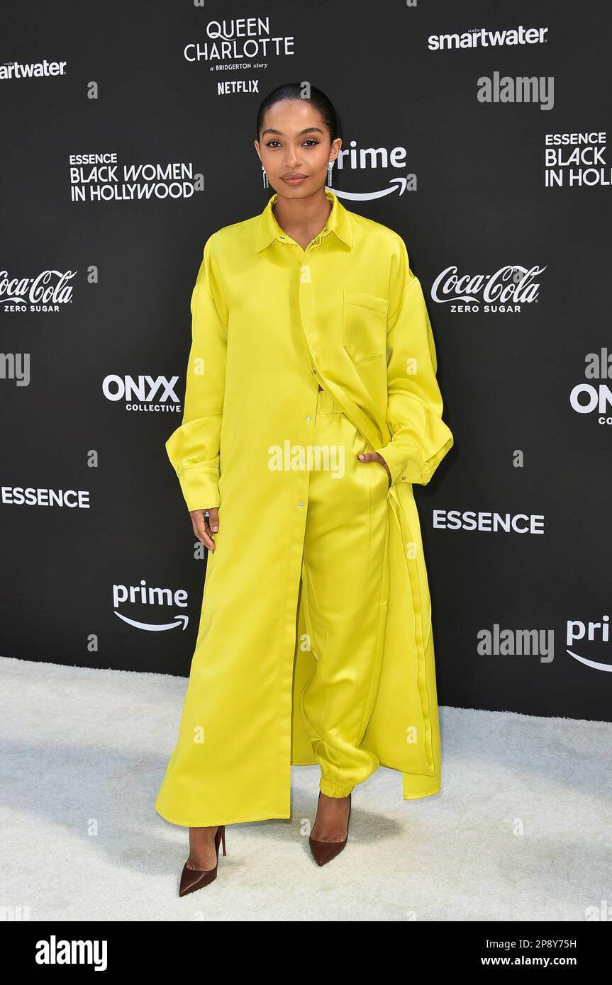 Yara Shahidi arrives at the Essence 16th annual Black Women in Hollywood Awards on Thursday ...