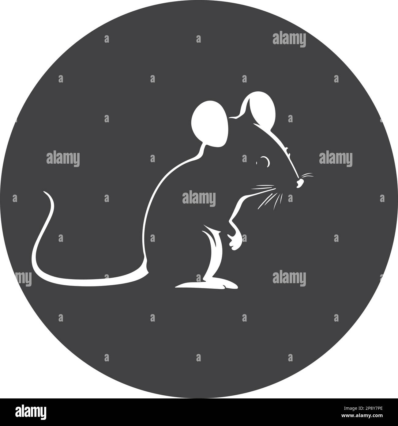 Hand drawn mouse or rat. Sketch, vector illustration Stock Vector Image ...