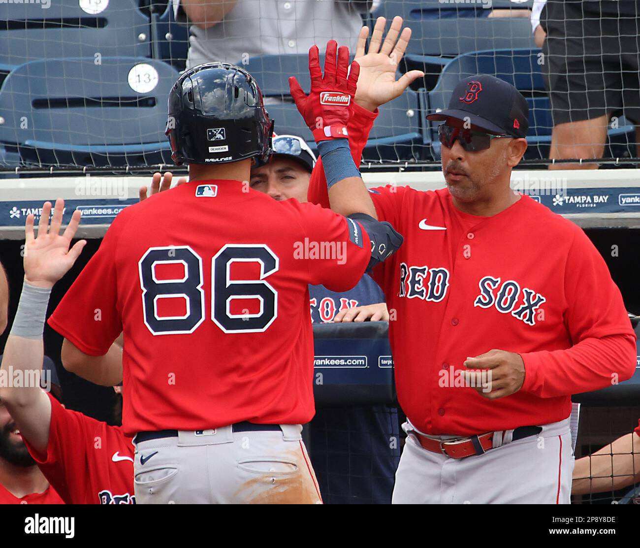 Tampa, United States. 09th Mar, 2023. Boston's Tyler Dearden is ...