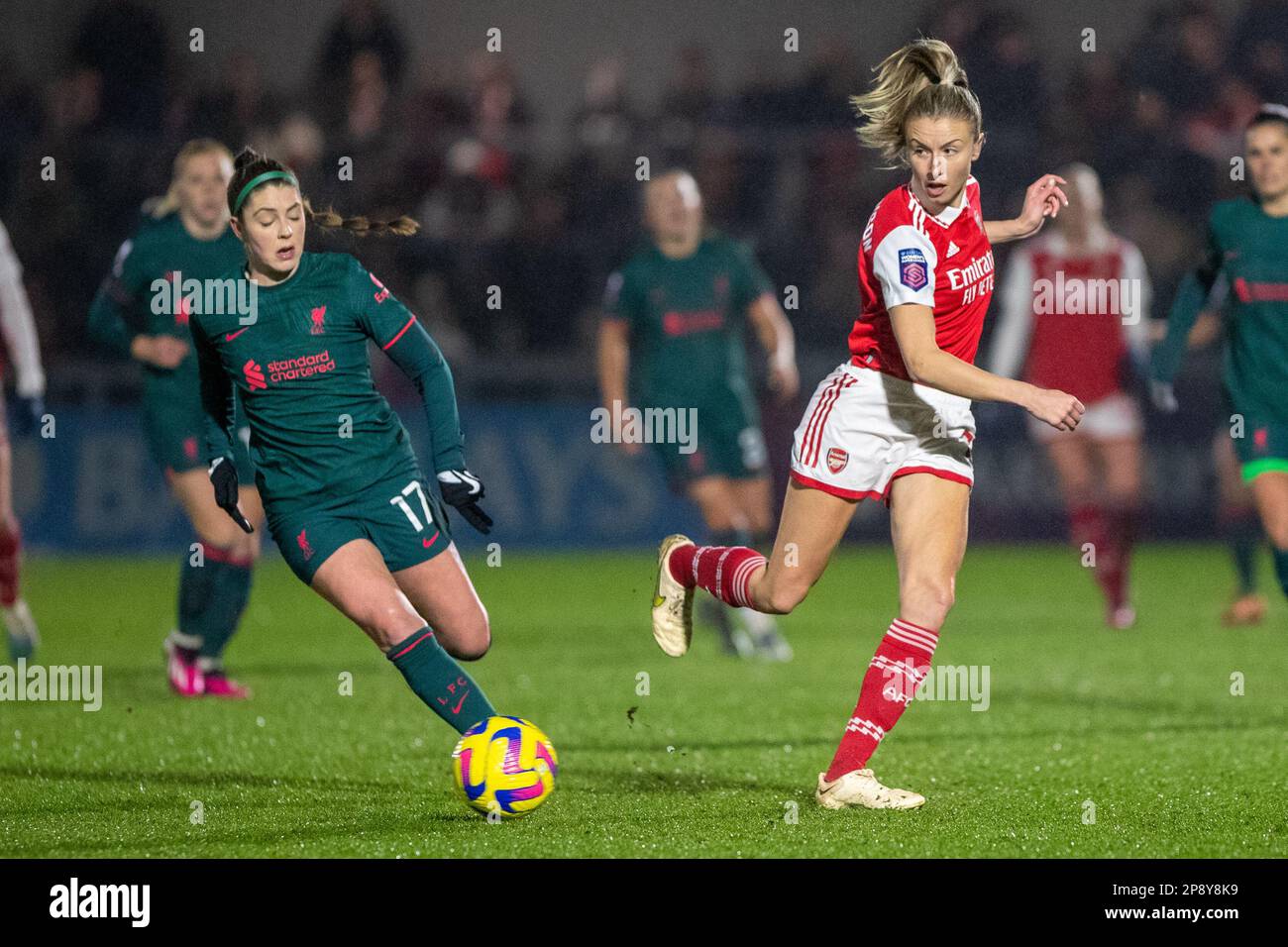 8 March 2023. Leah Williamson. Barclays Women's Super League game ...