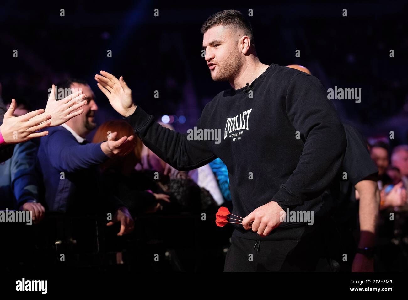 Professional Boxer Johnny Fisher makes his entrance during the 2023 ...