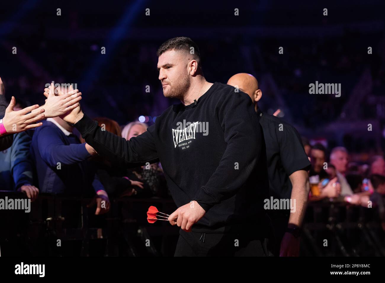 Professional Boxer Johnny Fisher makes his entrance during the 2023 ...