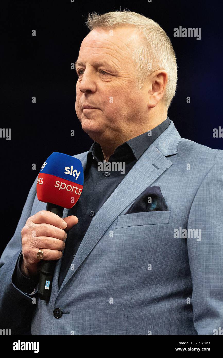 John McDonald during the 2023 Cazoo PDC Premier League Darts Night 6 at ...