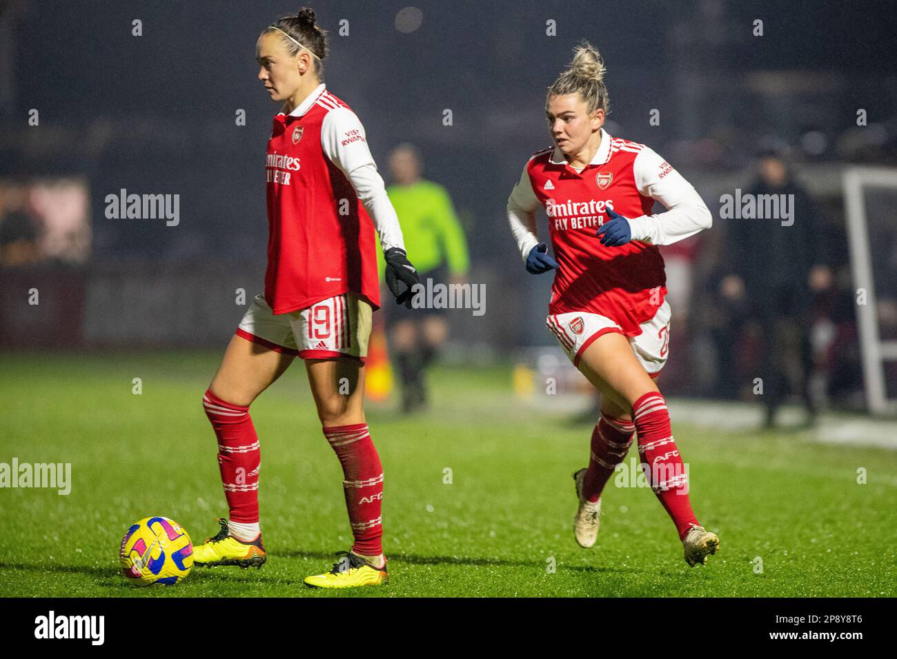 8 March 2023. Caitlin Foord, Laura Wienroither. Barclays Women's Super ...