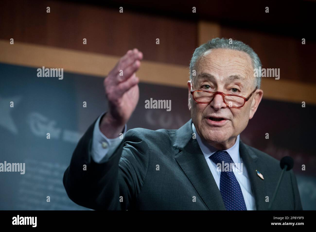 United States Senate Majority Leader Chuck Schumer (Democrat of New ...