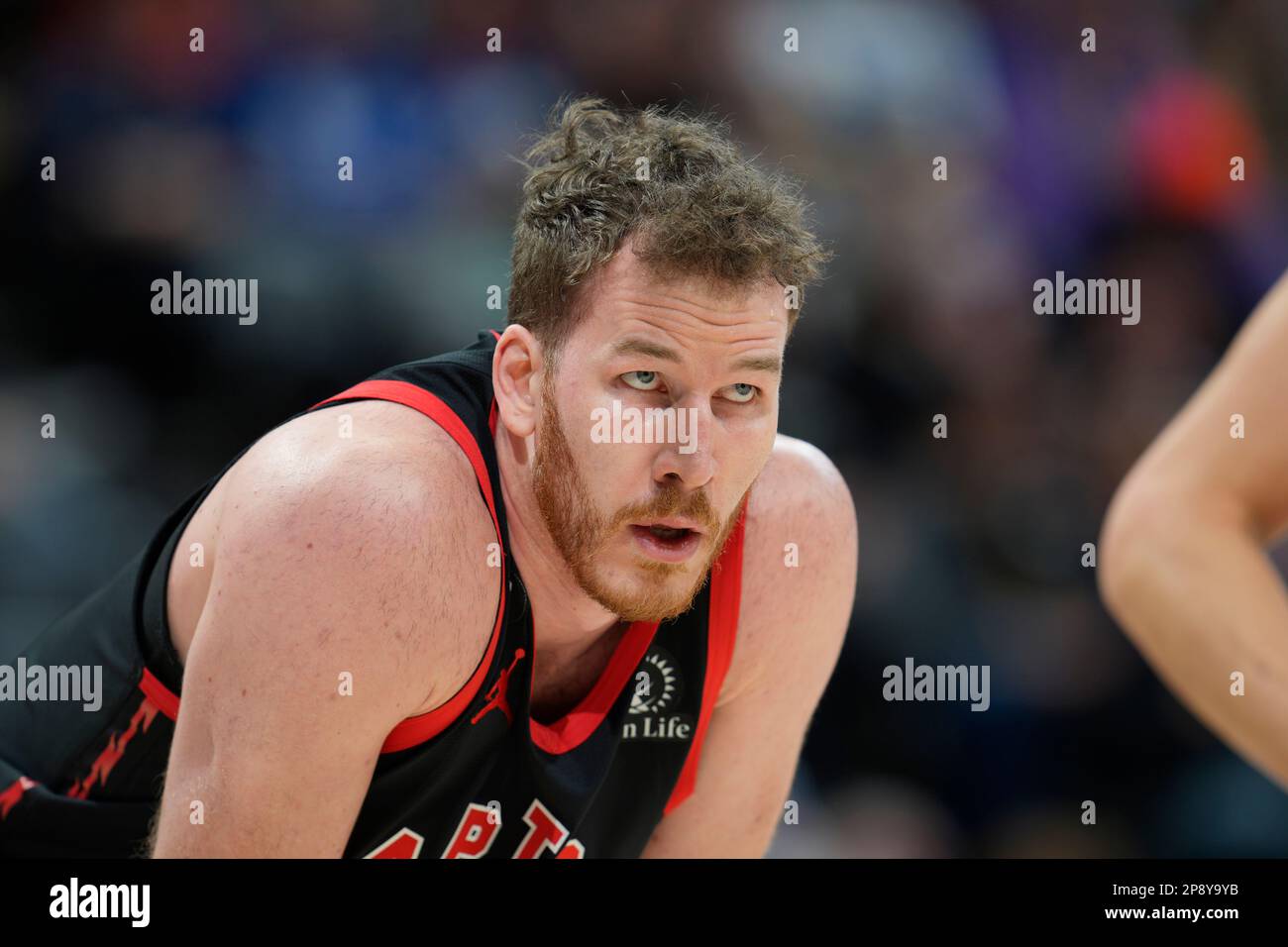 Toronto Raptors center Jakob Poeltl (19) in the first half of an NBA ...