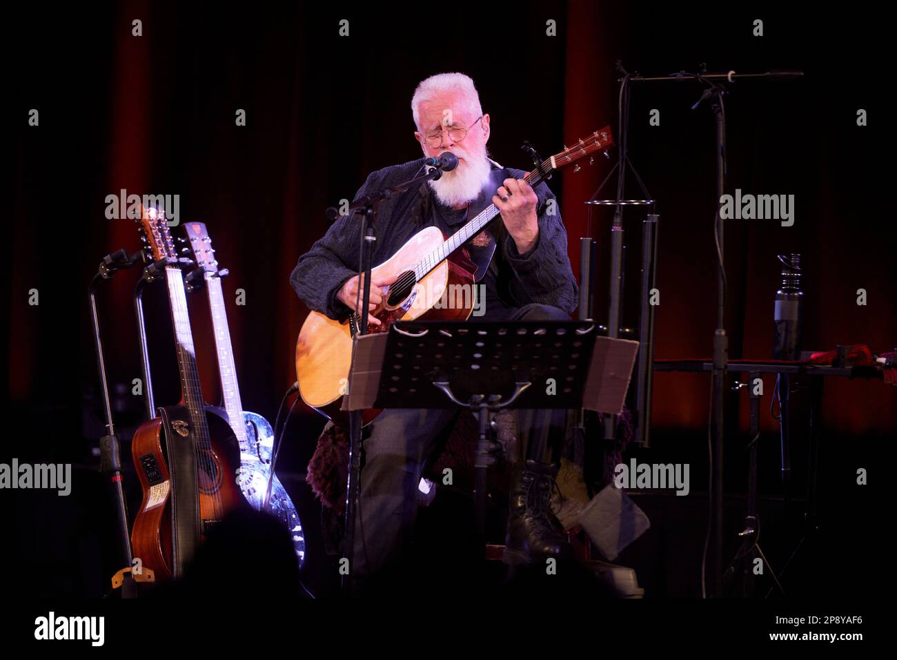 MINNEAPOLIS, MN FEBRUARY 11: Bruce Cockburn performs at the Parkway ...