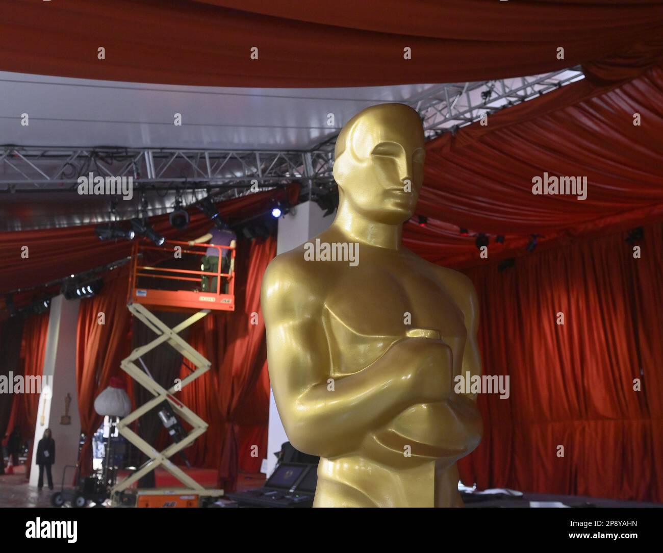 Los Angeles, United States. 09th Mar, 2023. Preparations are underway ...