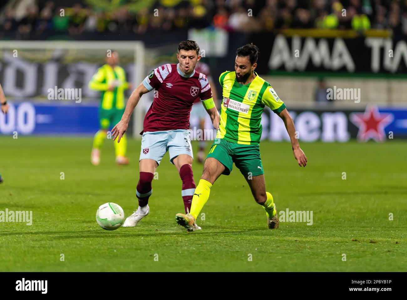 Aek Larnaca faces West Ham United for a Uefa Europa Conference League Round 16-1st Leg game at ...