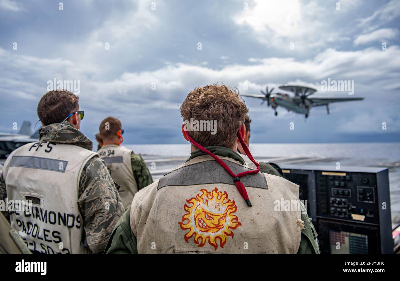 230308-N-DU622-1203 PHILIPPINE SEA (March 8, 2023) An E-2C Hawkeye from ...