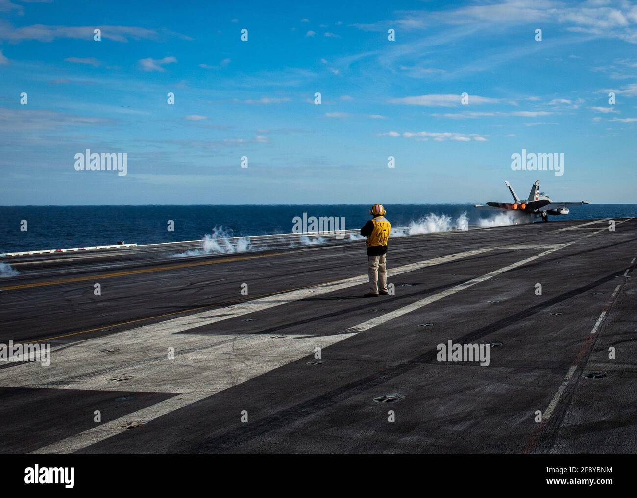 230308-N-EL850-2104 ADRIATIC SEA (March 8, 2023) An E/A-18 G Growler ...