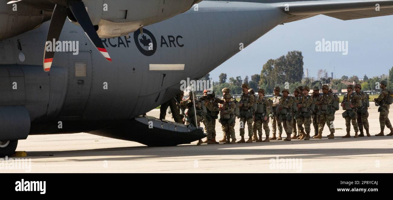 U.S. Army Reserve paratroopers with the 346th Theater Aerial Delivery ...