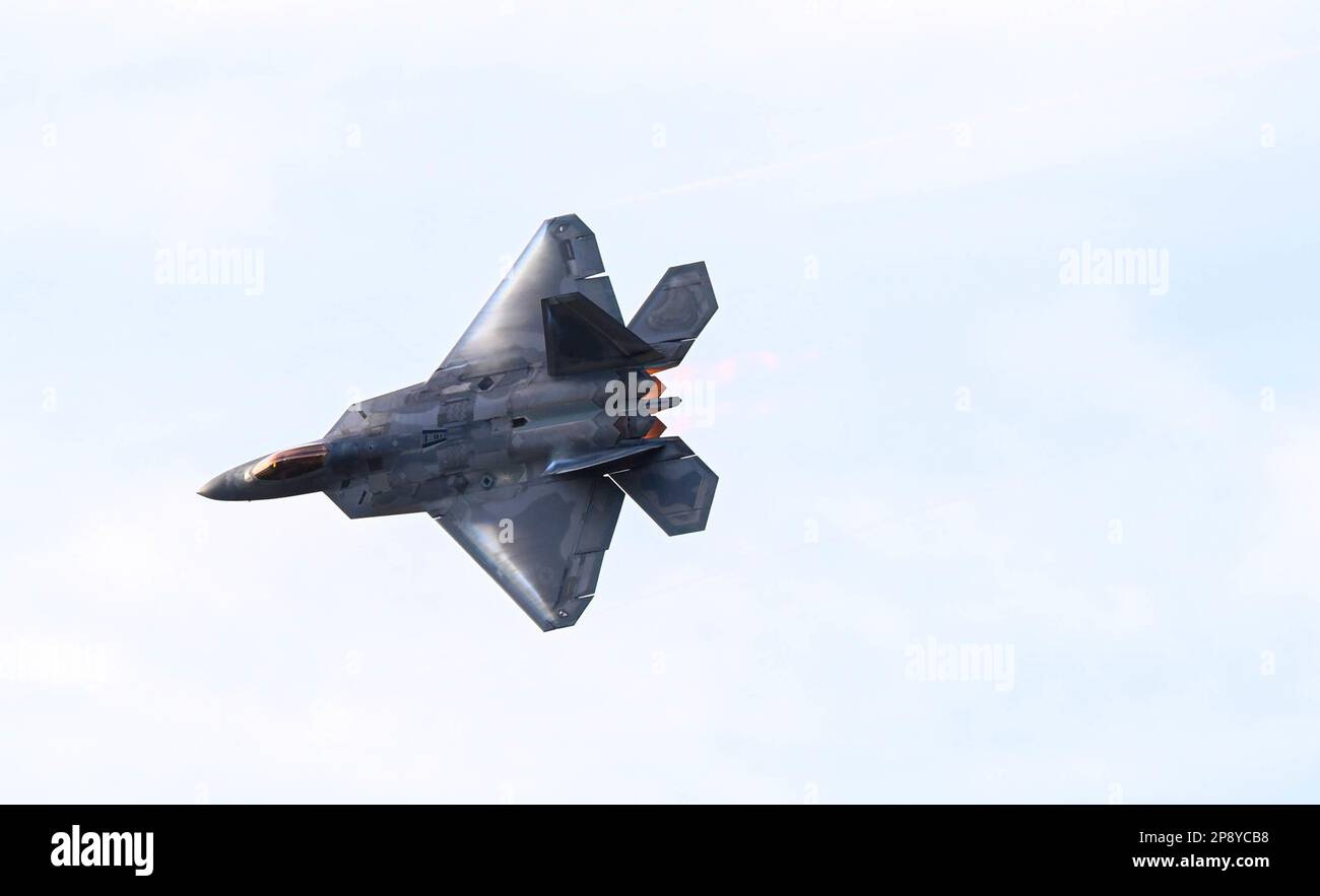 U.S. Air Force Capt. Samuel “RaZZ” Larson, F-22 Raptor Demonstration ...