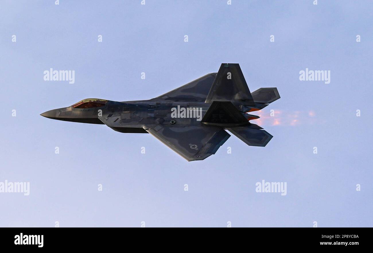 U.S. Air Force Capt. Samuel “RaZZ” Larson, F-22 Raptor Demonstration ...