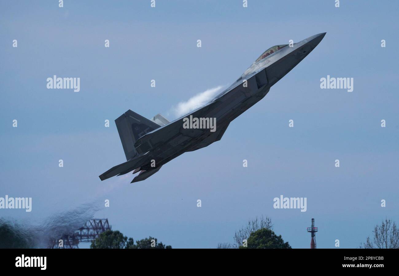 U.S. Air Force Capt. Samuel “RaZZ” Larson, F-22 Raptor Demonstration ...