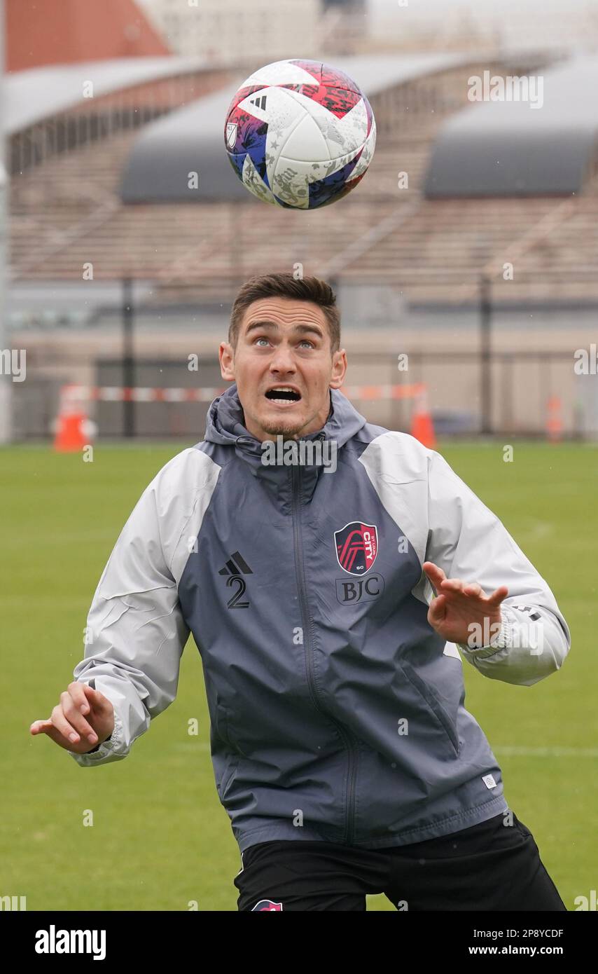 St. Louis, March 9, 2023. St. Louis City SC defender Jake Nerwinski ...