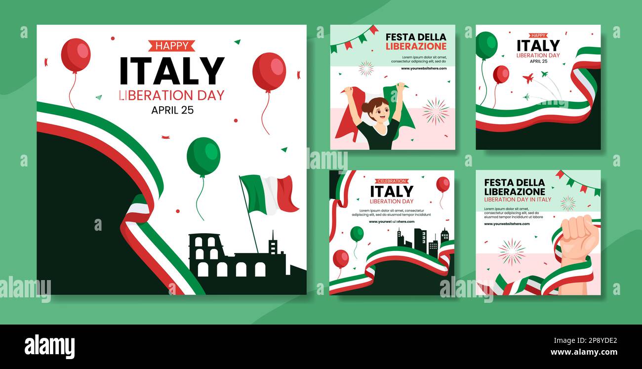 The italian social republic flag hi-res stock photography and images ...