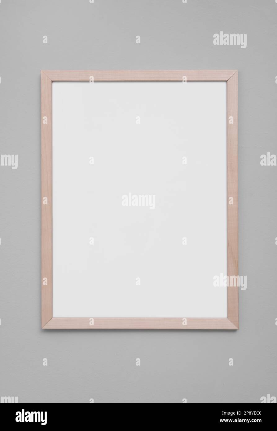 Empty frame on grey hi-res stock photography and images - Alamy
