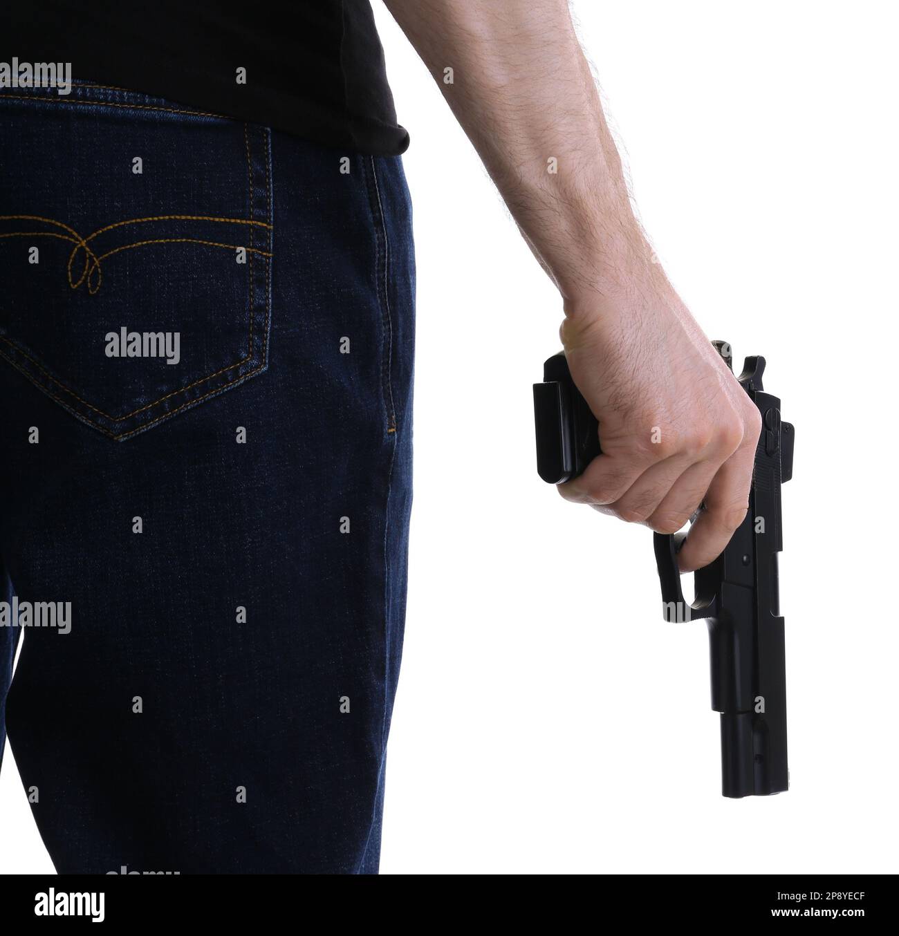 Man holding gun hi-res stock photography and images - Alamy
