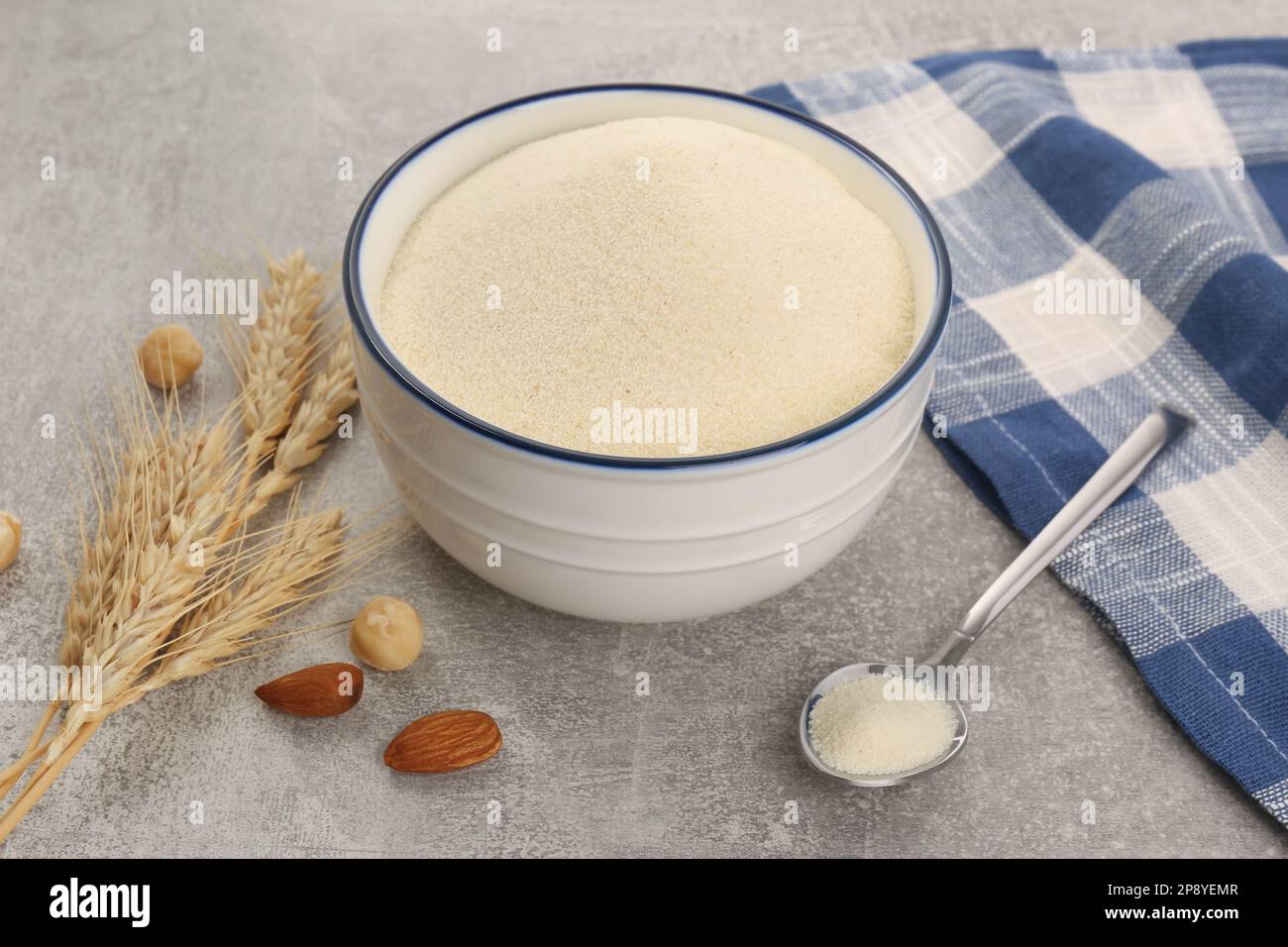 Wheat porridge different nuts hi-res stock photography and images - Alamy
