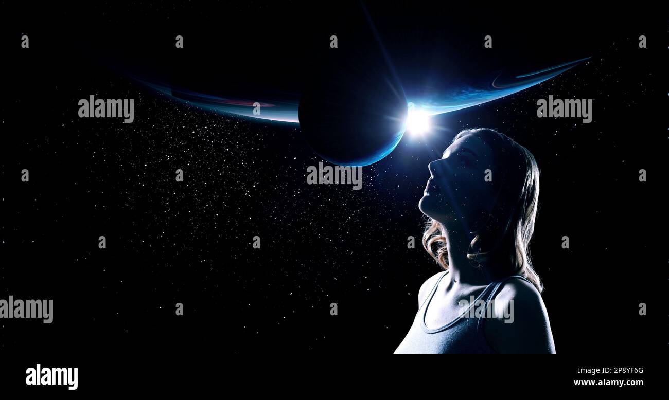 The universe within . Mixed media Stock Photo - Alamy