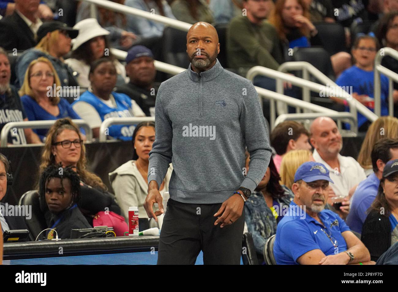Orlando, Florida, USA, March 9, 2023, Orlando Magic Head Coach Jamahl ...
