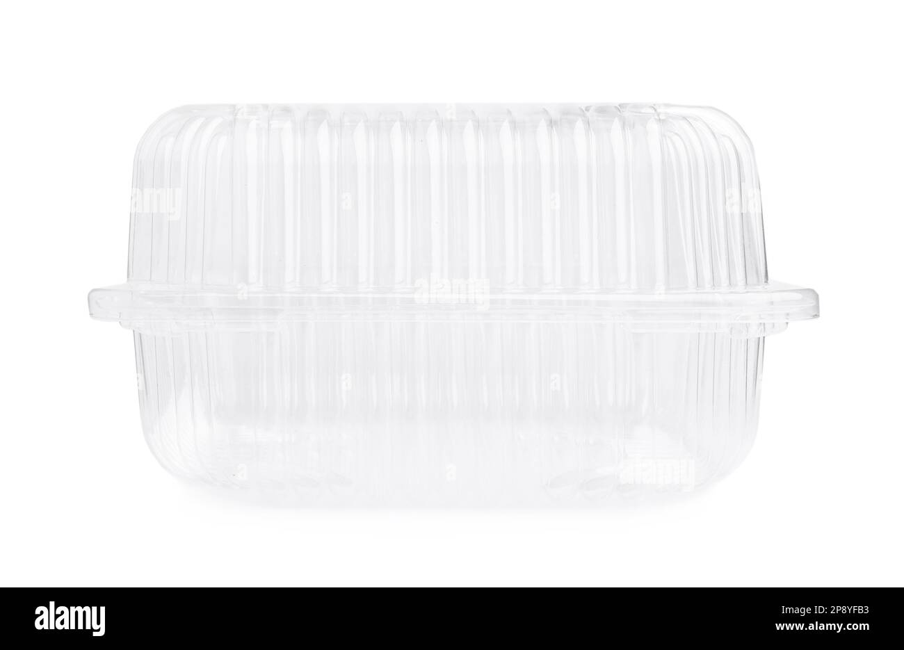 Empty plastic container for food isolated on white Stock Photo - Alamy