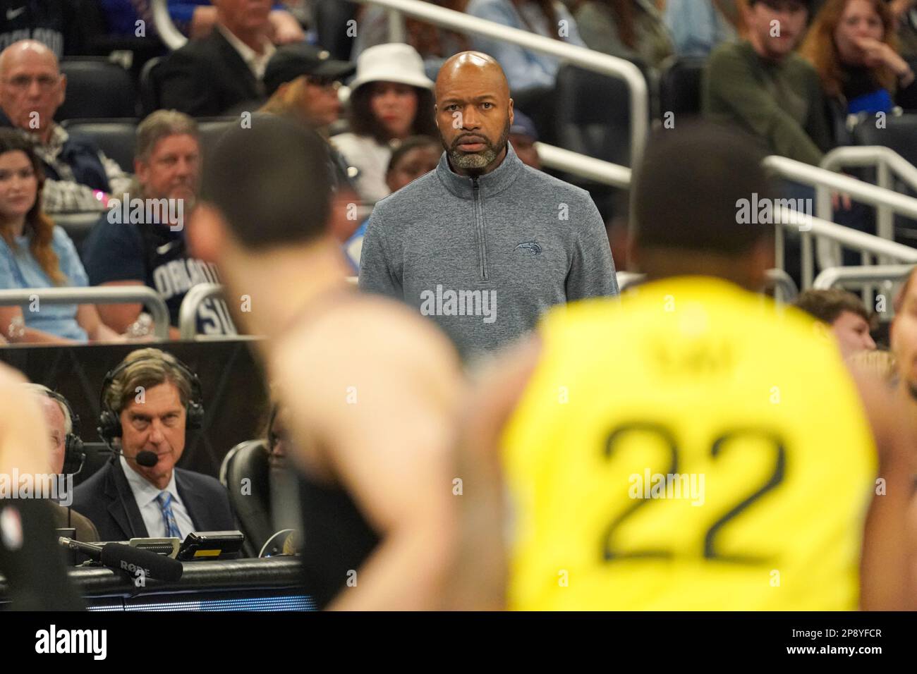Orlando, Florida, USA, March 9, 2023, Orlando Magic Head Coach Jamahl ...