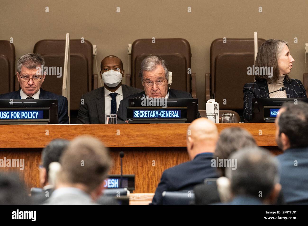 New York, USA. 10th Mar, 2023. Briefing by the Secretary-General ...