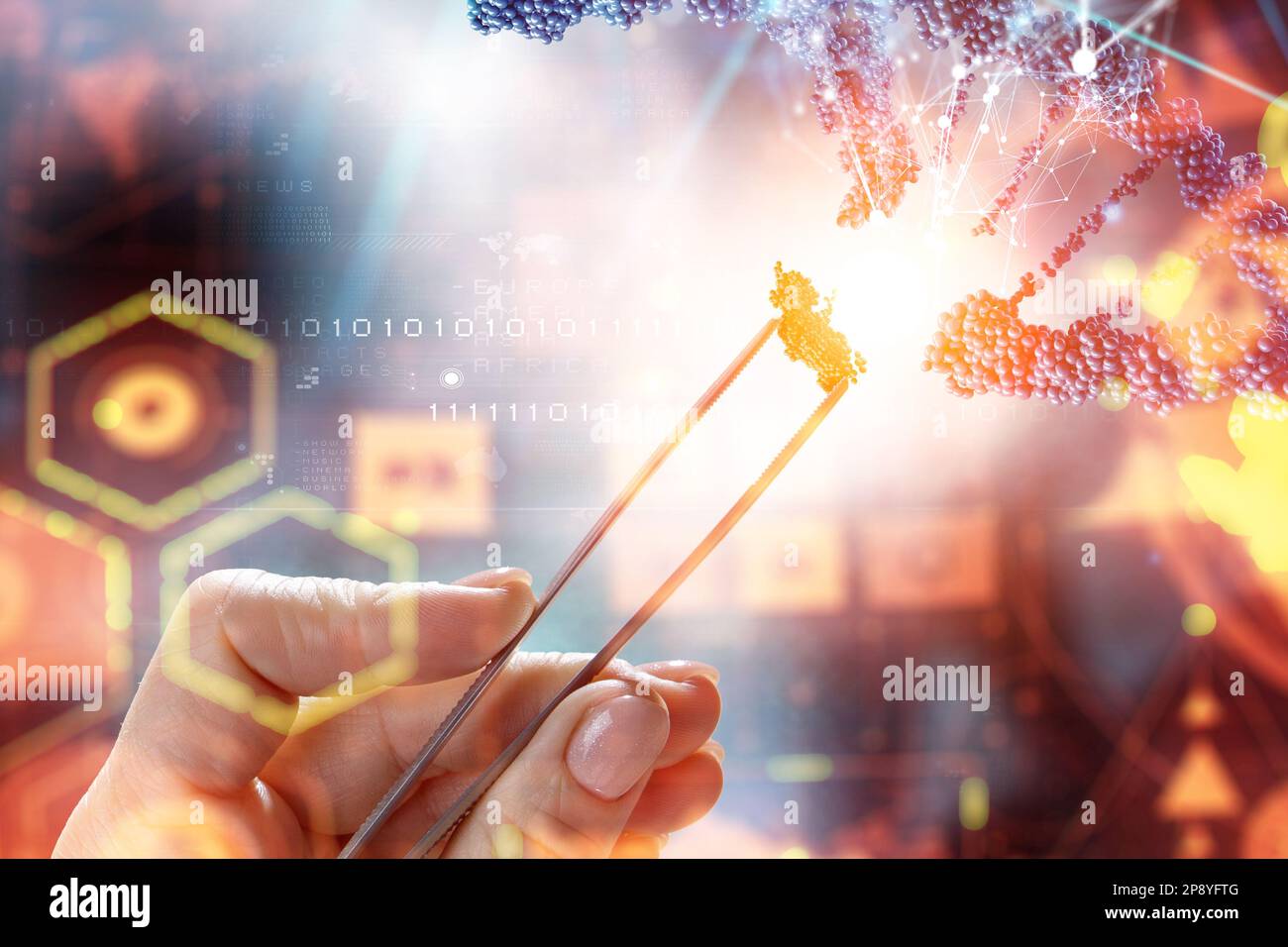 Innovative DNA technologies in science and medicine Stock Photo - Alamy