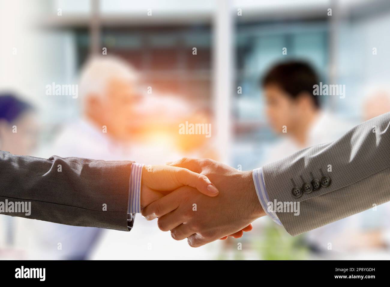 Partnership concept. Image of handshake Stock Photo - Alamy