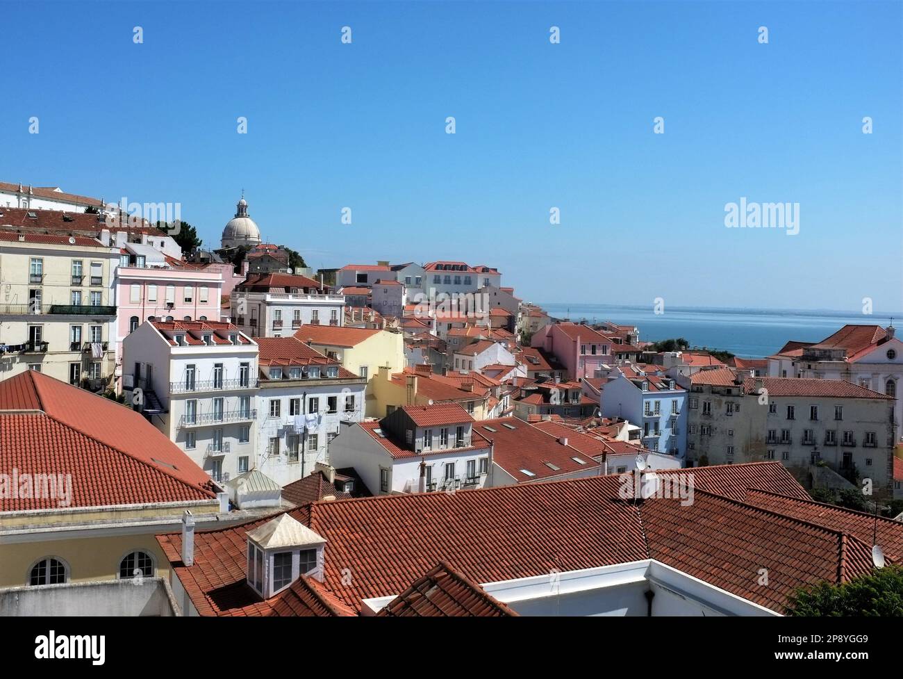 View of Lisbon from a city lookout Stock Photo - Alamy
