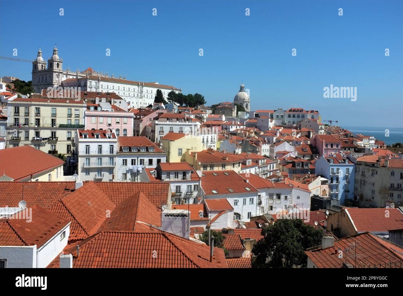 View of Lisbon from a city lookout Stock Photo - Alamy
