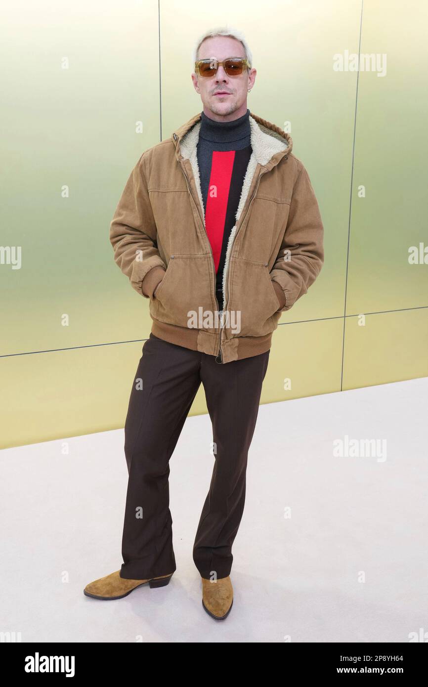 Diplo arrives at the Versace Fall/Winter collection presentation on ...