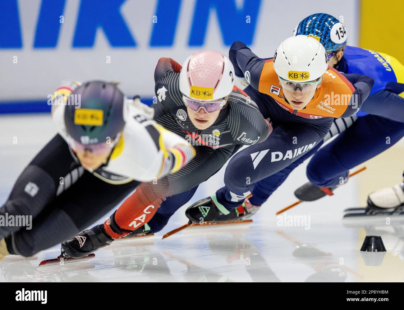 Seoul, South Korea. 10/03/2023, Selma Poutsma (r) in action during the ...