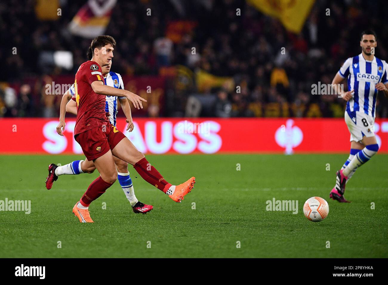 Rome, Italy. 9th Mar, 2023. Marash Kumbulla of AS Roma during the UEFA ...