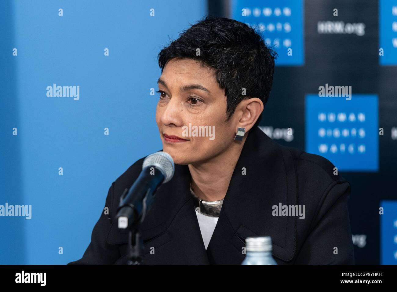 New York, USA. 10th Mar, 2023. Tirana Hassan, acting executive director ...