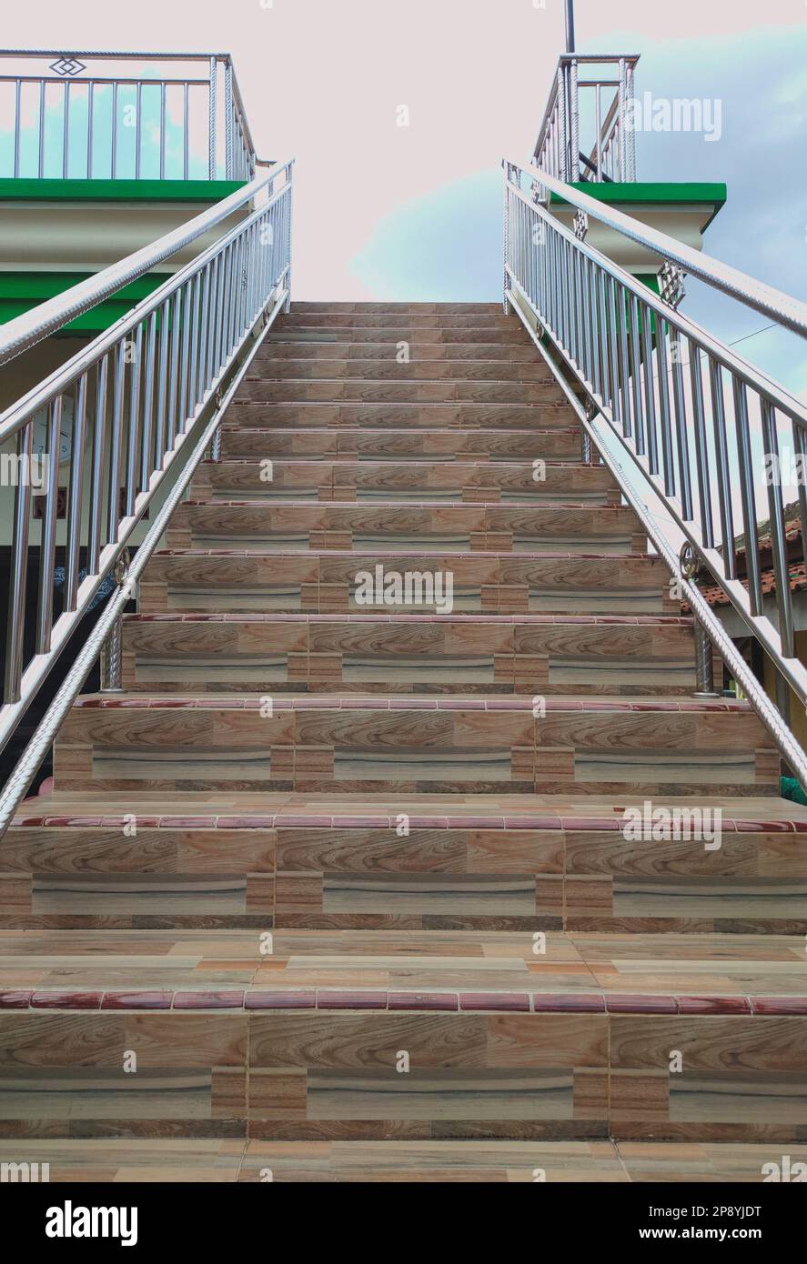 Photo of a staircase building object that looks like it goes straight ...