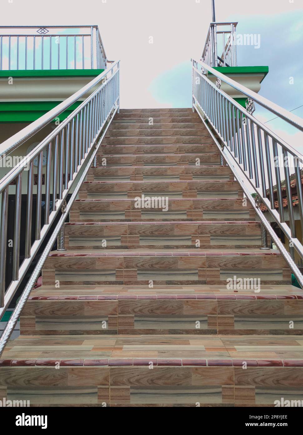 Photo of a staircase building object that looks like it goes straight ...